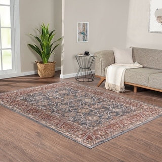 Madison Park Kendra Persian Bordered Traditional Woven Area Rug - Bed ...