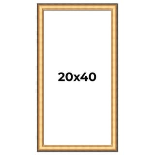 20x40 Frame Gold Plein Aire Solid Wood Picture Frame Width 2 Inches ...