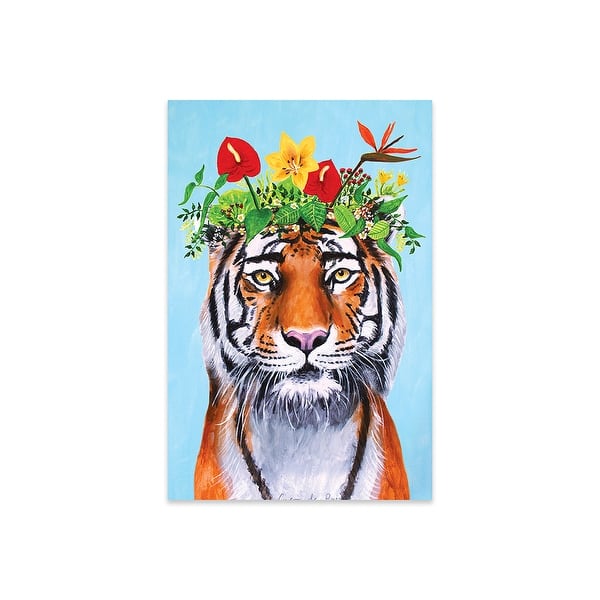 Frida Kahlo Tiger Print On Acrylic Glass by Coco de Paris - Bed Bath ...