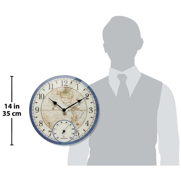 Orbis All Weather Clock - 14 x 2 x 14 - Bed Bath & Beyond - 33534912