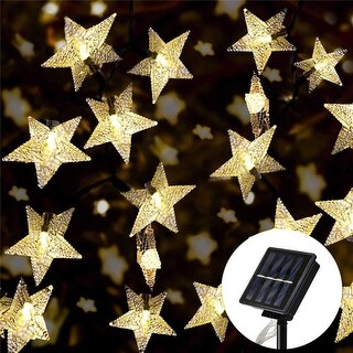Solar Powered Outdoor Star String Light - Bed Bath & Beyond - 36521231