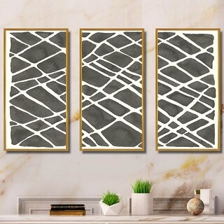 Designart "Minimalist Graphics V" Mid-Century Modern Framed Wall Art ...