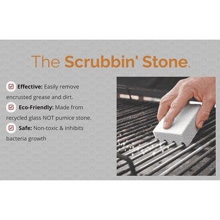 Scrubbin Stone Grill Cleaner-Scouring Brick/Barbecue Grill - N/A - Bed ...