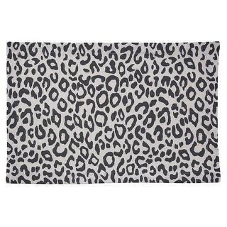Split P Black Safari Leopard Print Placemat Set of 4 - 13" x 19" - Bed ...