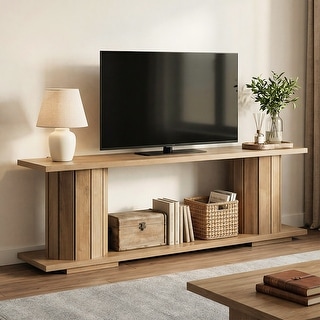 TV Stand for 60/65/70 Inch TVs, Wooden Entertainment Center - Bed Bath ...