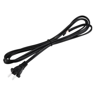 US Plug Lamp Cord, SPT-2 18AWG Power Wire 1.8M Black, UL Listed - Bed ...