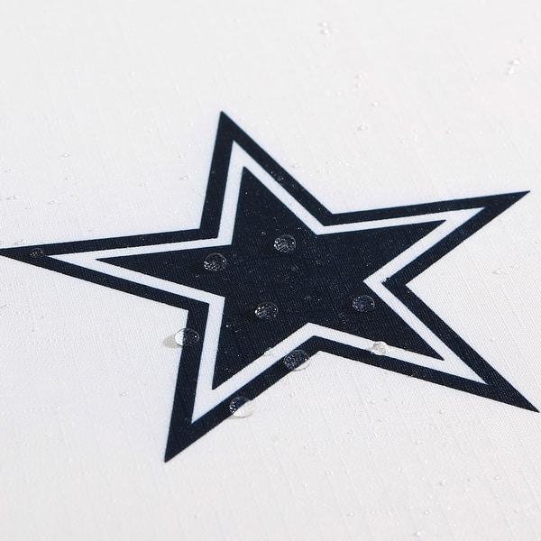 Dallas Cowboys NFL Licensed Step-Repeat Textured Fabric Shower Curtain ...