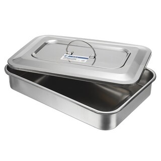 Stainless Steel Tray with Lid Handle, Lab Instrument Organizer Tool ...