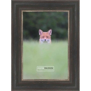 8x11 Contemporary Black Complete Wood Picture Frame with UV Acrylic ...