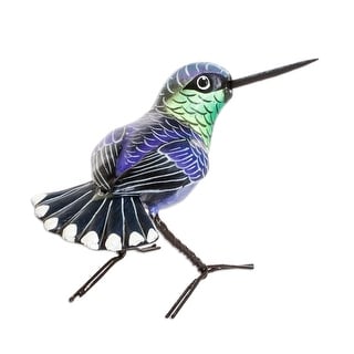 Novica Handmade Ethereal Hummingbird Ceramic Figurine - Bed Bath ...