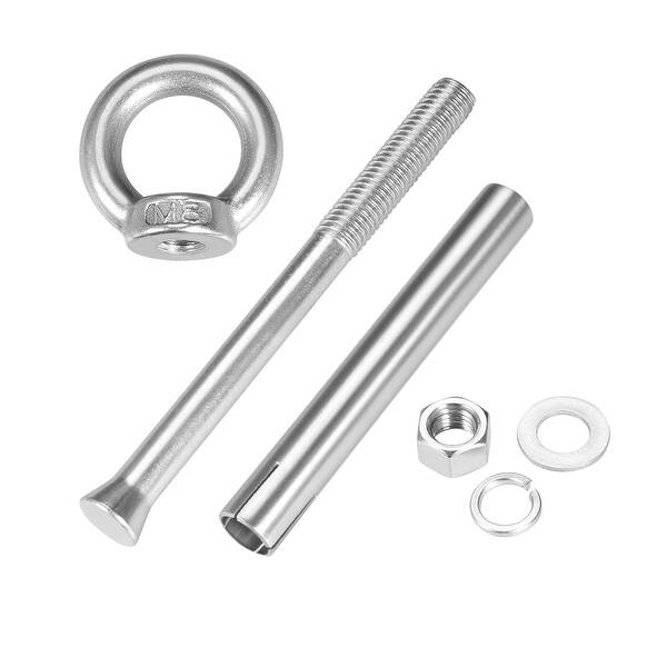 M8 x 120 Expansion Eyebolt Eye Nut Screw with Ring Anchor Raw Bolts 1 ...