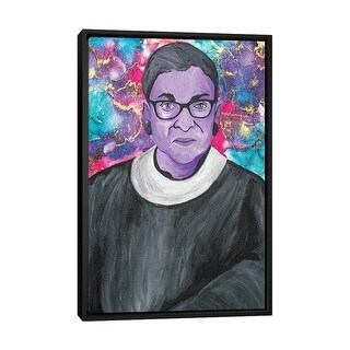 iCanvas "Ruth Bader Ginsburg Acrylic And Alcohol Ink Portrait" by Sammy ...