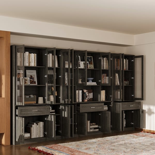 dark oak wall unit
