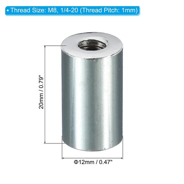 Thread Reducing Nuts Male to 1/4-20 Female Sleeve Reducer Pipe Adapter ...