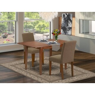 Dining Set - Rectangle 48/60 Inch Kitchen Table and Parson Chairs in ...