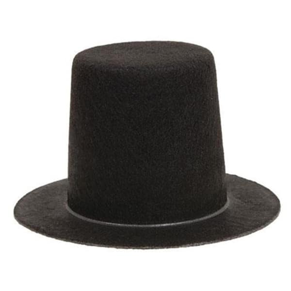 Black Felt Top Hat 5.75" - 5.75"L x 5.75"W x3.50"H - Bed Bath & Beyond ...