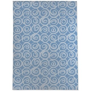 ROSES ABSTRACT BLUE Area Rug By Kavka Designs - Bed Bath & Beyond ...