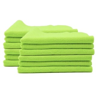 Green Microfiber Cleaning Cloth - 12''x12'' - Bed Bath & Beyond - 40275022