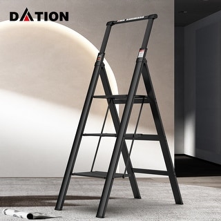 Step Ladders, Retractable Handgrip with Anti-Slip Wide Pedal - Bed Bath ...