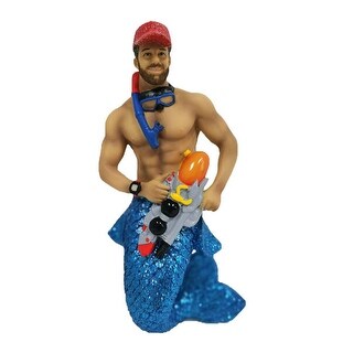 Water Sports Merman Christmas Holiday Ornament December Diamonds ...