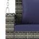 Merax 2-Person Wicker Hanging Porch Swing with Chains - Bed Bath & Beyond - 40034686