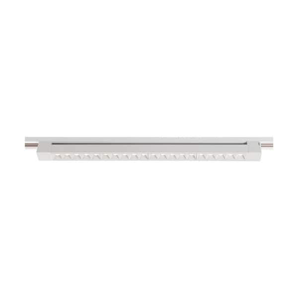 30 Watt LED 2 Foot Track Light Bar White Finish 30 Degree Beam Angle ...