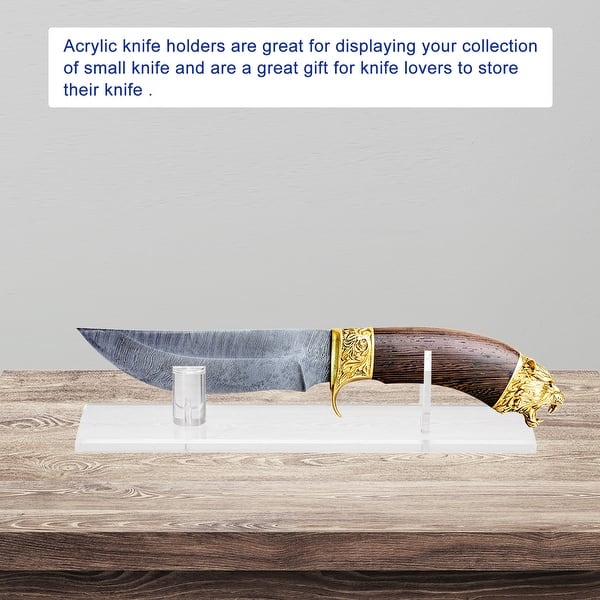 2 Pack Acrylic Knife Display Stand - Sword Display Holder Rack for ...