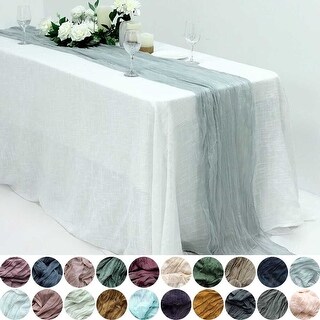 10 ft Extra Long Cheesecloth Cotton Table Runner - Bed Bath & Beyond ...