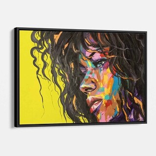 Yellow Woman Wall Art Canvas 0796 - Bed Bath & Beyond - 39913407