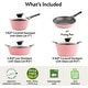 Neoflam Eela 7pc Ceramic Coated Nonstick Cookware Pots&Pan Set with ...