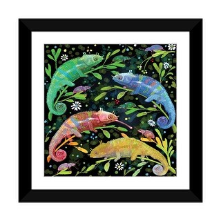 iCanvas "Colorful Chameleons" by Thomas Little - Bed Bath & Beyond ...