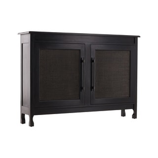 Furniture Classics Black Dalia Mahogany Storage Accent Cabinet - Bed ...