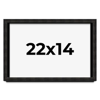 22x14 Shadow Box Black Rustic Barnwood Display Frame | 1.125 Inch - Bed ...