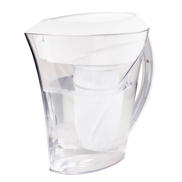 Zero Water Zd-013W 8-Cup Water Serving Filtration Pitcher With Filter ...