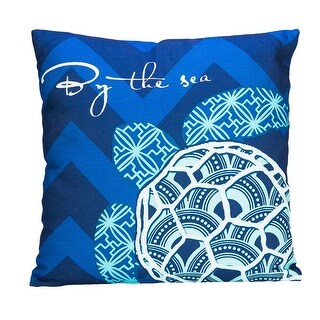 Square Blue Turtle Throw Pillow - Bed Bath & Beyond - 39101840