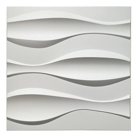 Art3d 3D Wall Panels PVC Wave Design III (32 Sq.Ft) - Overstock - 31681552