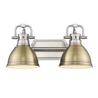 Golden Lighting Duncan 2 Light 17" Wide Bathroom Vanity Light - Bed ...