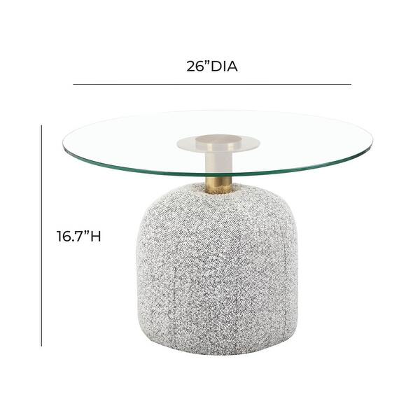 Suki Black and White Boucle Coffee Table - Bed Bath & Beyond - 36785742