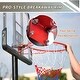Basketball Hoop Basketball System Height Adjustment LED Basketball Hoop ...