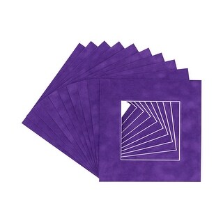 12x12 Mat for 8x8 Photo - Purple Crocus Suede Matboard for Frames ...