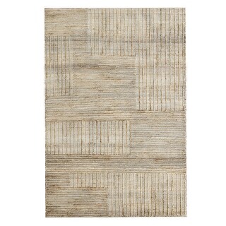 Sevita Natural Striped Modern Area Rug - Bed Bath & Beyond - 38982777