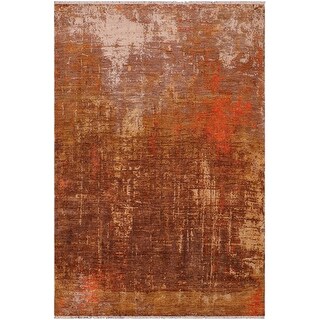 Modern Ziegler Randall Rust Gold Wool&Silk Rug - 7'10'' x 10'3'' - On ...