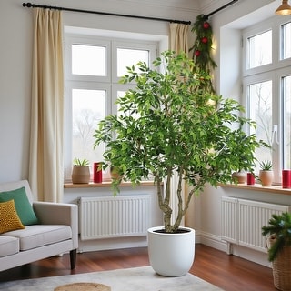 7FT Artificial Banyan Tree,Realistic Silk Leaves,Christmas 2026 New ...