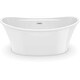 Maax Ariosa 66" Free Standing Acrylic Soaking Tub with Center Drain ...