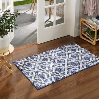 TOWN & COUNTRY EVERYDAY Walker Modern Diamond Everwash Washable Multi ...