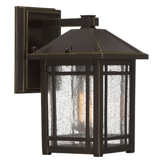 Cedar Point 1-Light Outdoor Wall Lantern in Palladian Bronze - Bed Bath ...