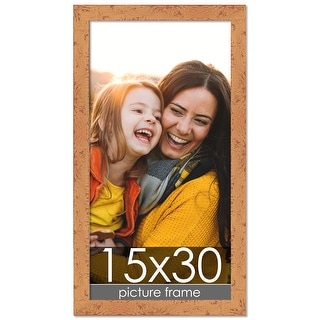 15x30 Shabby Chic / Farmhouse Orange Picture Frame - UV Acrylic, Foam ...