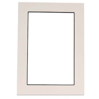 9x12 Mat Bevel Cut for 7x10 Photos - Acid Free White with Black Core ...