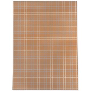 COASTAL PLAID ORANGE Outdoor Rug by, Kavka Designs - Bed Bath & Beyond ...