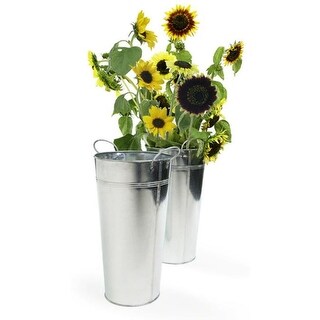 8 Inch Metal French over Handles Bucket for Decorative Floral ...